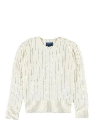 Polo Ralph Lauren Cable-knit Cotton Sweater - White
