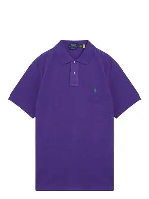 Polo Ralph Lauren Cotton Custom Slim Fit Polo Shirt - Purple