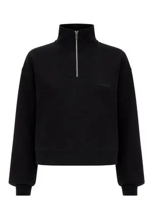 Jacquemus Grosgrain Turtleneck Sweatshirt - Black
