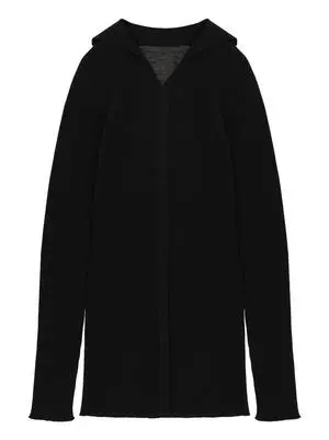 Rick Owens Ribbed Knit Tabard - Black