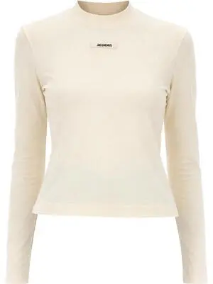 Jacquemus Grosgrain Long-sleeved Shirt - Beige