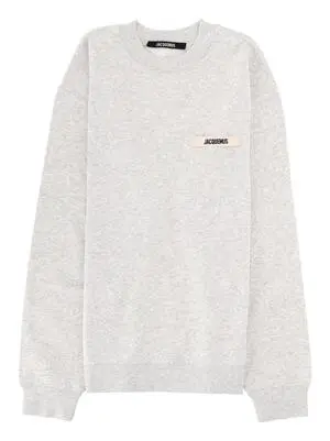 Jacquemus Grosgrain Logo Sweatshirt - Grey