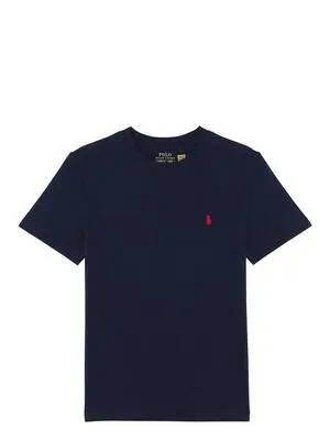 Polo Ralph Lauren Navy Cotton T Shirt - Blue