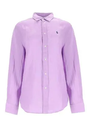 Polo Ralph Lauren Linen Shirt - Purple
