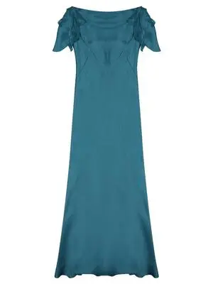 Alberta Ferretti Long Fluid Dress - Blue