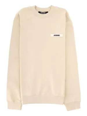 Jacquemus Grosgrain Logo Sweatshirt - Beige