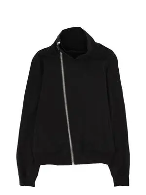 Rick Owens Bauhaus Zip-up Cotton Sweatshirt - Black