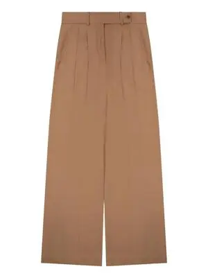Alberta Ferretti Wide Leg Tailored Pants - Beige