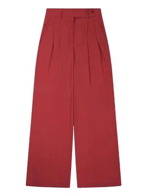 Alberta Ferretti Wide-leg Tailored Trousers - Pink