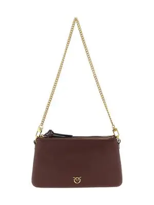 Pinko Mini Double Small Crossbody Bag - Bordeaux