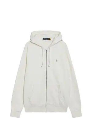 Polo Ralph Lauren Cotton Zip Up Sweatshirt - White