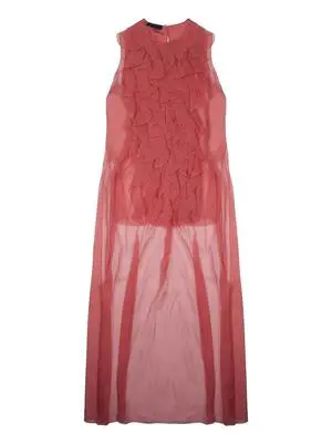 Alberta Ferretti Silk Sleeveless Shirt - Pink