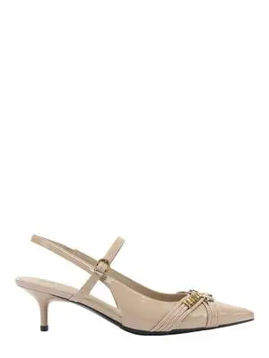 Pinko Heeled Slingback Pumps - Beige