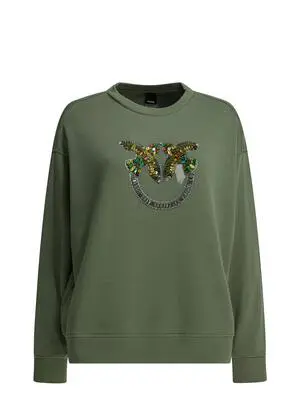 Pinko Cotton Sweatshirt - Green