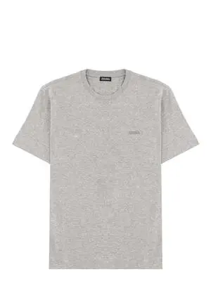 Zegna T Shirt With Logo - Grey