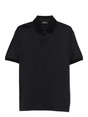 Emporio Armani Cotton Polo Shirt - Blue