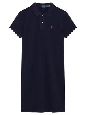 Polo Ralph Lauren Cotton Polo Mini Dress - Blue
