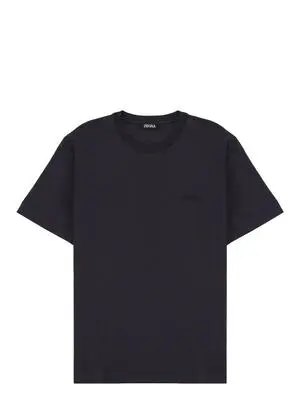 Zegna T Shirt With Logo - Black
