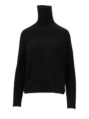 LA ROSE High Neck Knit Top - Asphalt