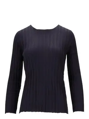 LA ROSE Cashmere And Silk Top - Blu Scuro