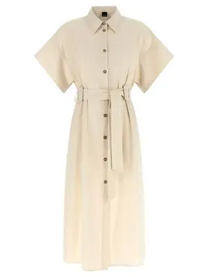 PINKO Cotton Midi Shirt Dress
