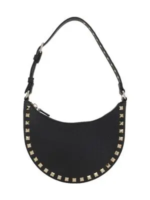 Valentino Garavani Rockstud Hobo Mini Bag - Black
