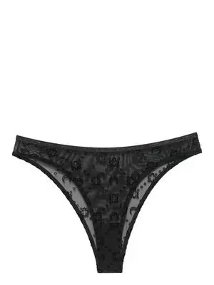 MARINE SERRE Moonogram High-waist Panties - Black