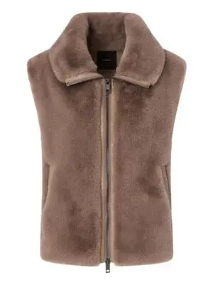 Pinko Deyn Gilet Aspen Soft - Beige-biscotto Zenz.