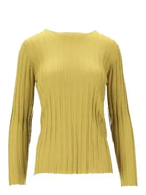 LA ROSE Cashmere And Silk Blend Top - Verde Lime