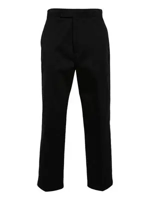 Thom Browne Mid Rise Tapered Chinos - Black