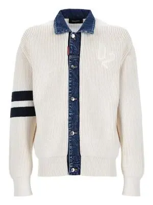 Dsquared2 Cardigan With Logo - White