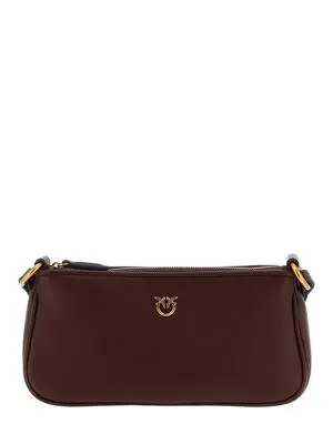 Pinko Half Moon Mini Crossbody Bag - Bordeaux