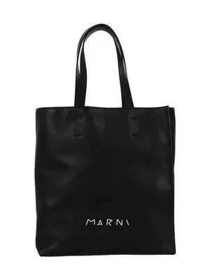 Marni Leather Shopper - Black