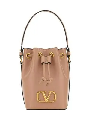 Valentino Garavani Vlogo Mini Bucket Bag - Powder