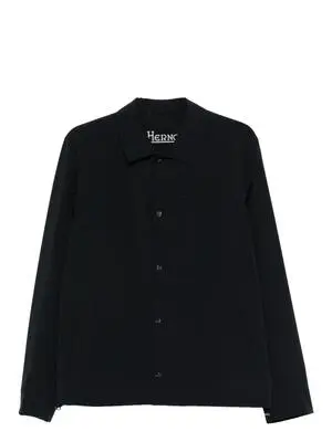 Herno Nylon Overshirt - Black