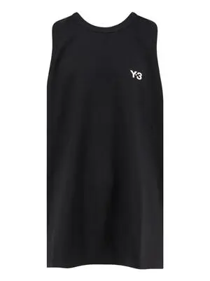 Y3 Logo Tank - Black