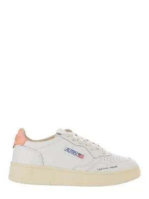 AUTRY Medialist Low Leather Sneakers Orange