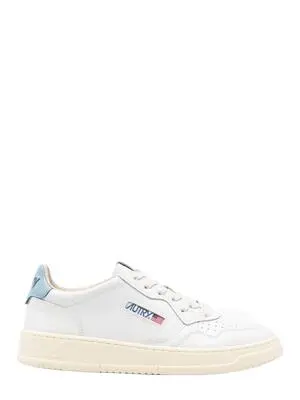 AUTRY Medialist Low Leather Sneakers - Clear Blue