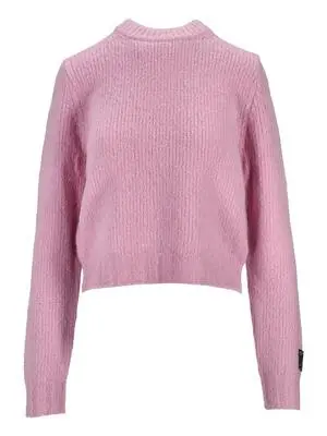 B.B. WALACE Crew Neck Pullover Sweater - Pale Pink