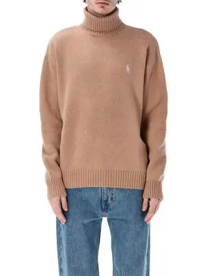 SPORTY & RICH Src Wool Turtleneck - Brown