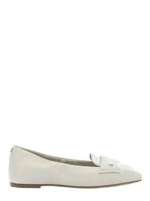 HALMANERA Leather Loafer - White