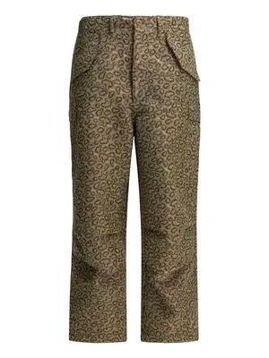 BEAMS Printed Trousers - Beige