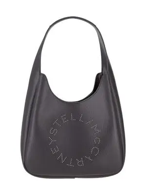 Stella McCartney Hobo Bag With Logo - Dark Grey