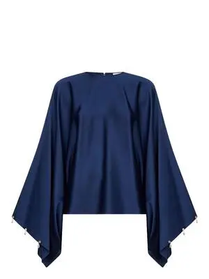 Stella McCartney Pearl Detailed Blouse - Blue