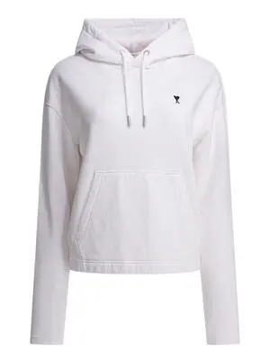 Ami Cotton Fleece Hoodie - White