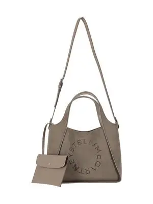 Stella McCartney Tote Bag With Logo - Khaki