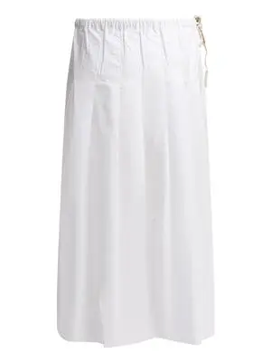 Soeur Amalia Recycled Cotton Midi Skirt - White