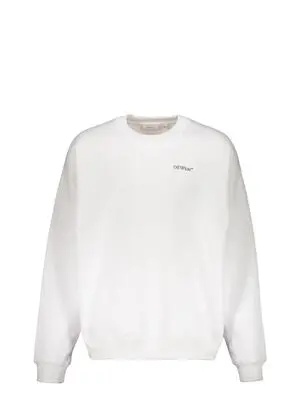 Off White Logo Sweatshirt - White
