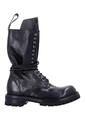 Rick Owens Lace-up Boots - Black