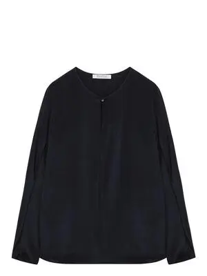 Max Mara Silk-blend Blouse - Blue
